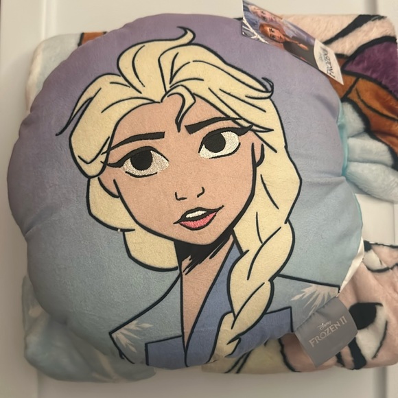 Disney | Other | Disney Frozen Pillow Plush Throw Set | Poshmark